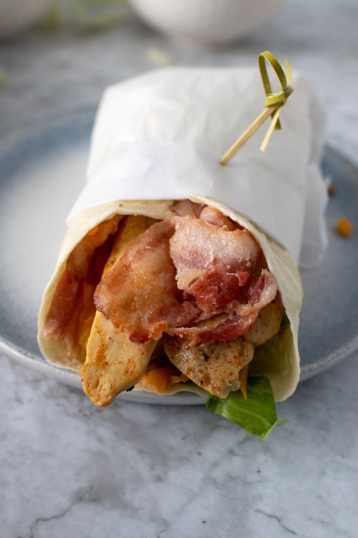 The Kollee Kitchen | Bacon Chicken Wrap