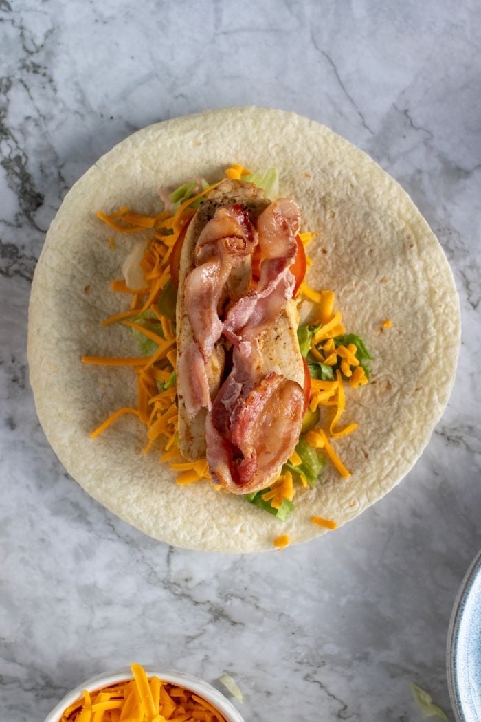 The Kollee Kitchen | Bacon Chicken Wrap
